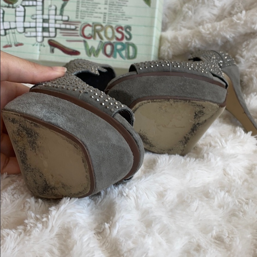 Jeffrey Campbell Turner Grey Heels - Gem